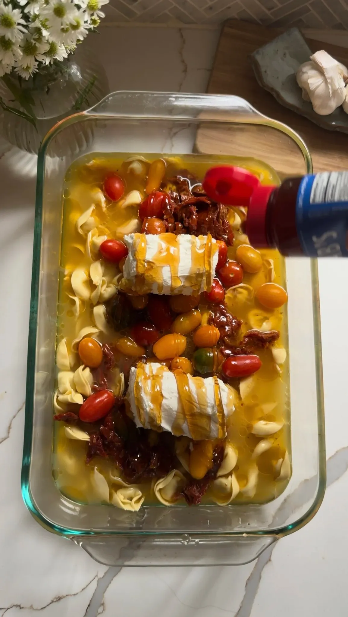 Tortellini Goat Cheese Bake | Frida Sofia Eats